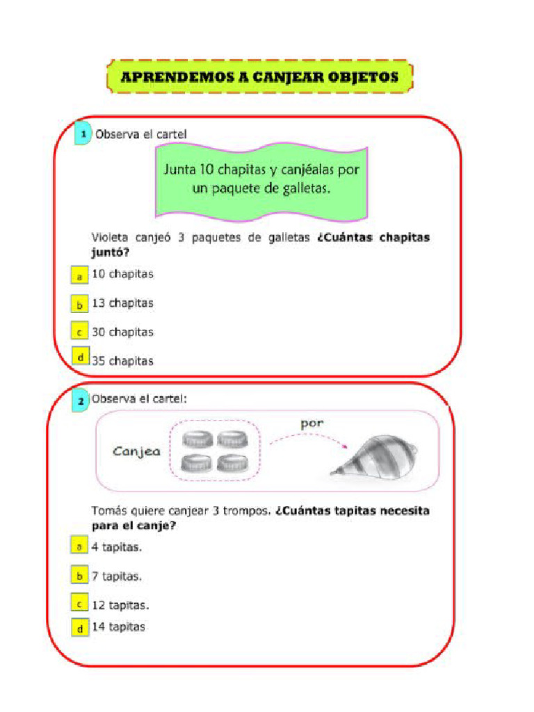 Ficha de Canje | PDF