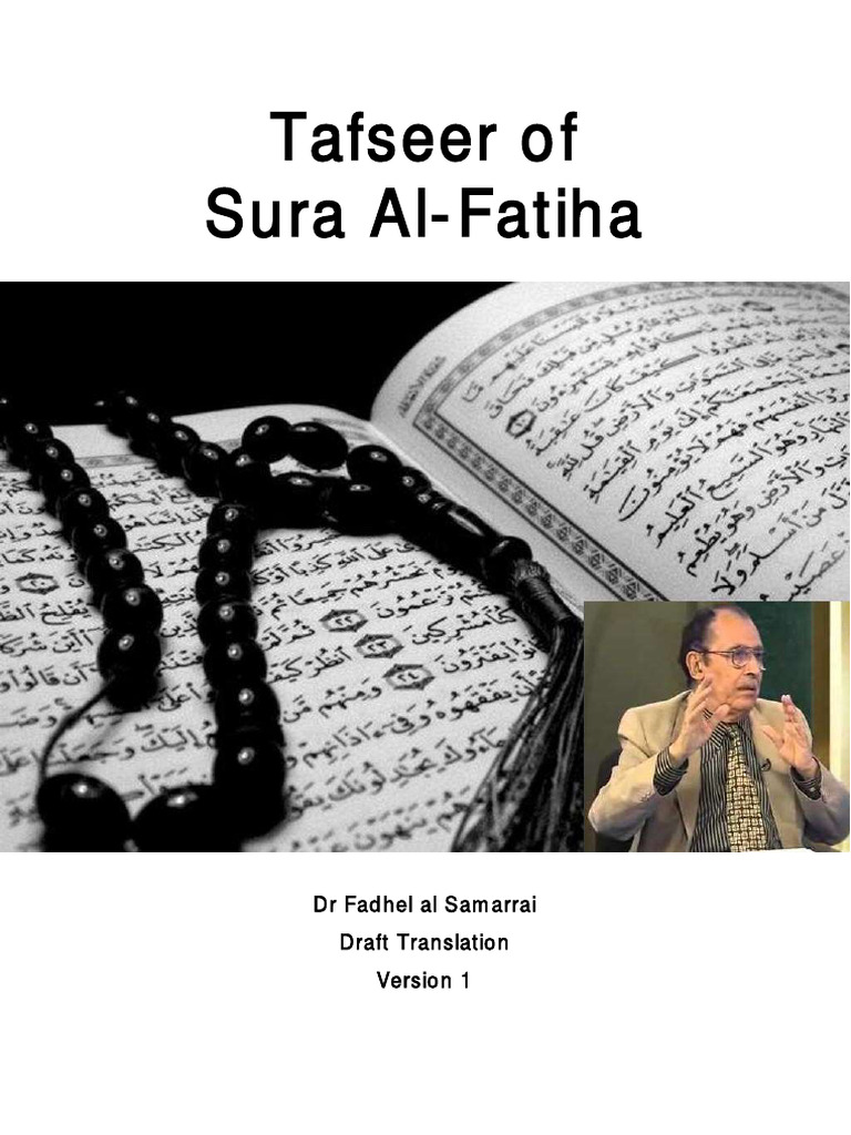 Tafseer of Sura Al-Fatiha Explained | PDF | God In Islam | Verb