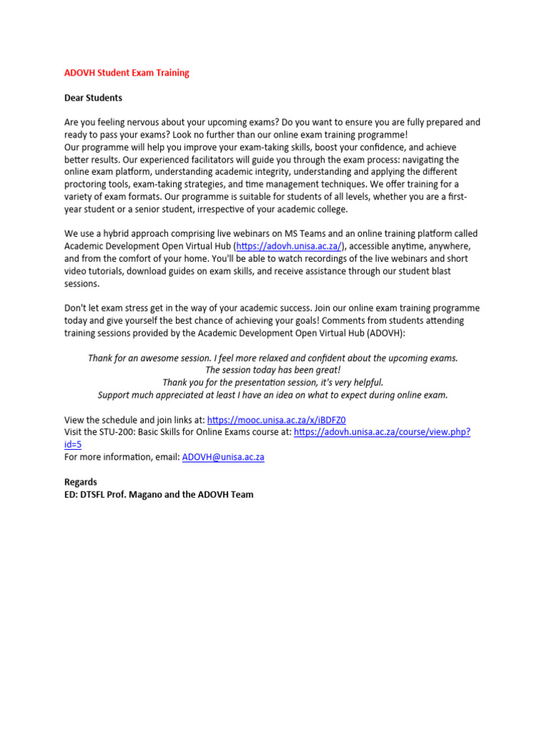 Adovh Exam Training | PDF | Business | Computers