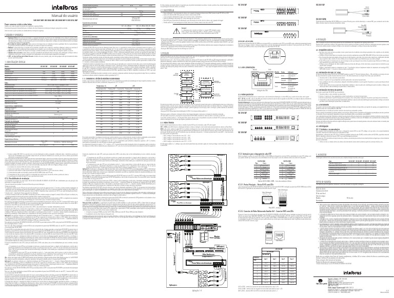 Manual VB 3001 3004 3008 3016 01-21 Site | PDF | Fonte de energia | Engenharia Elétrica