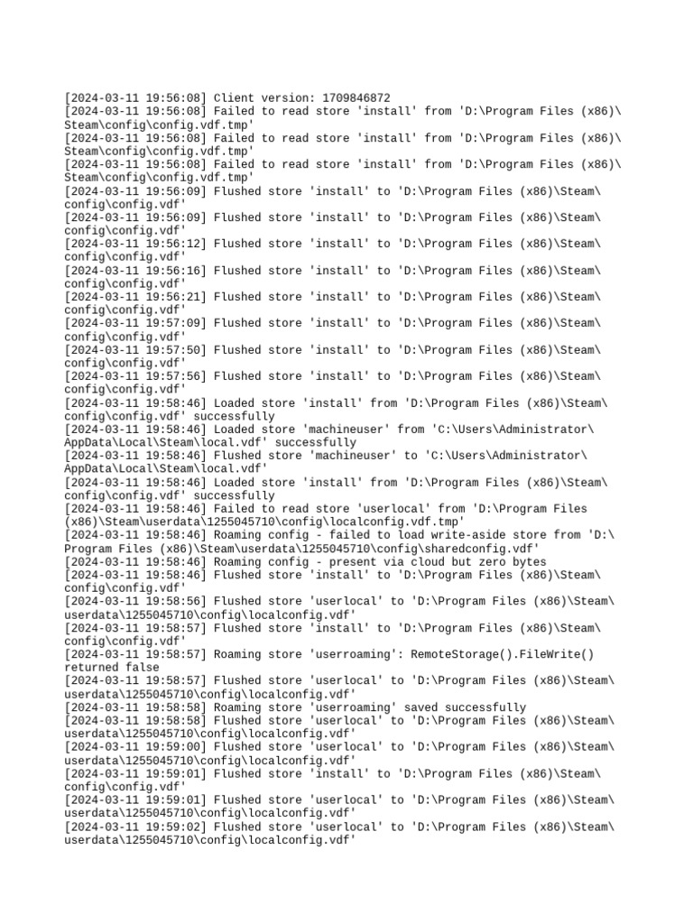 Configstore Log | PDF | Computing | Computer Architecture