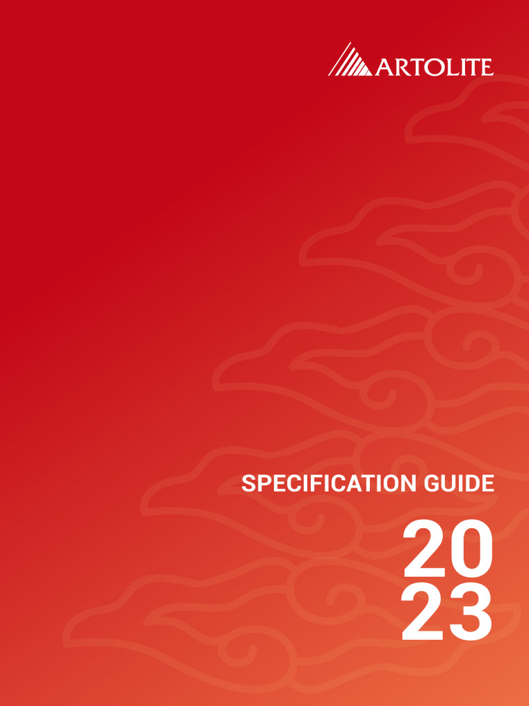 Artolite Lighting Specification Guide 2023 | PDF | Lighting | Light ...