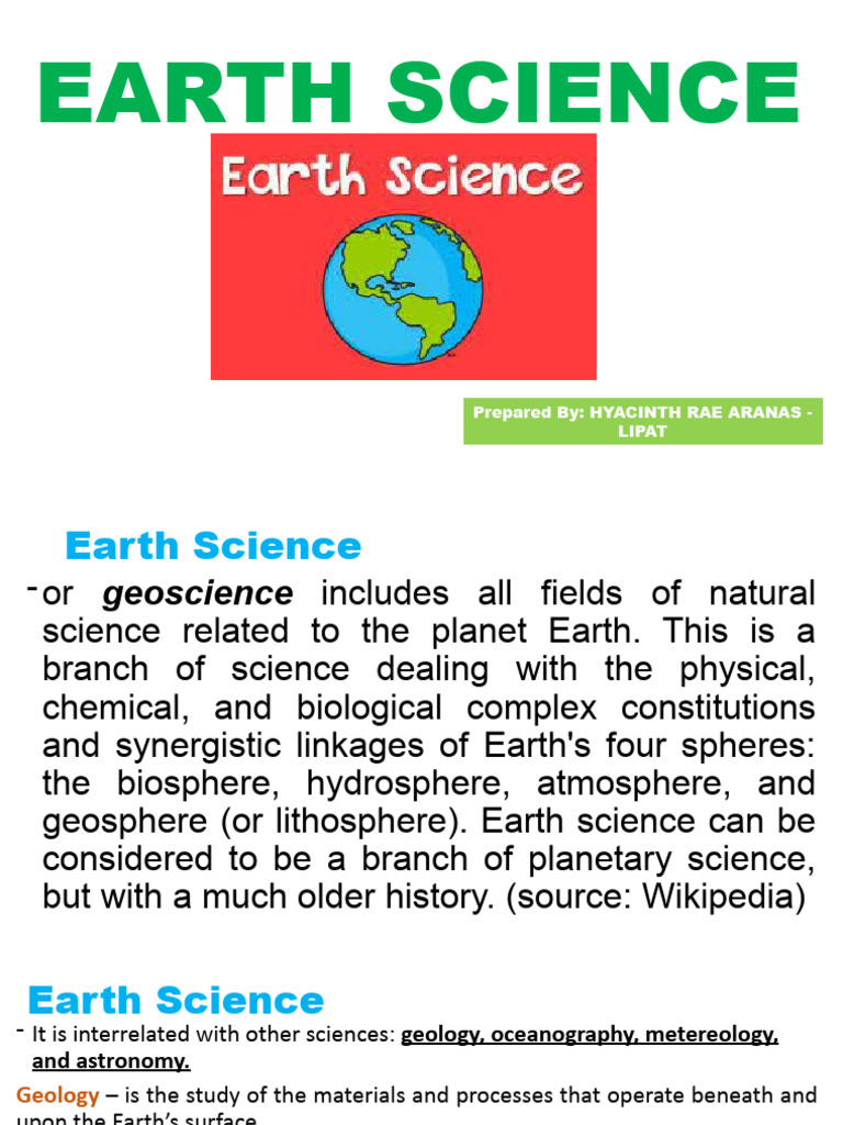 Understanding Earth Science and the Universe | PDF | Earth Sciences ...