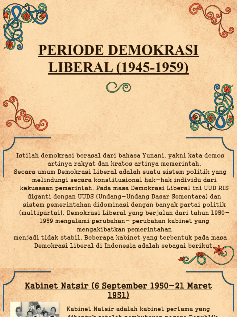 Kabinet dalam Demokrasi Liberal Indonesia | PDF