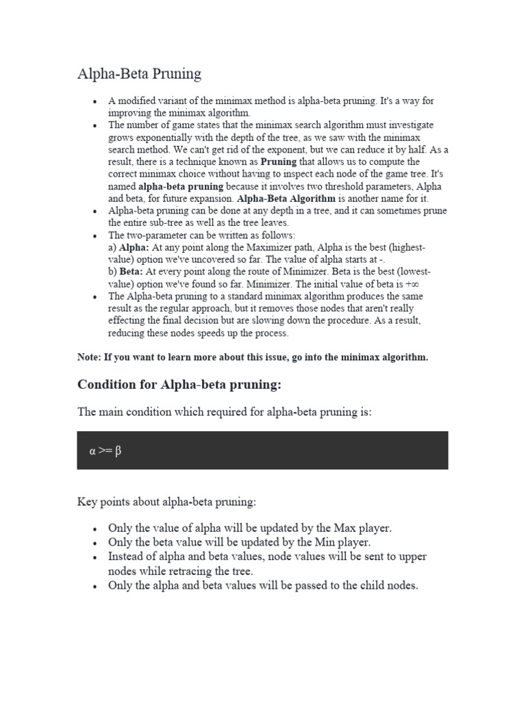 Alpha-beta example-for students | PDF | Theoretical Computer Science ...