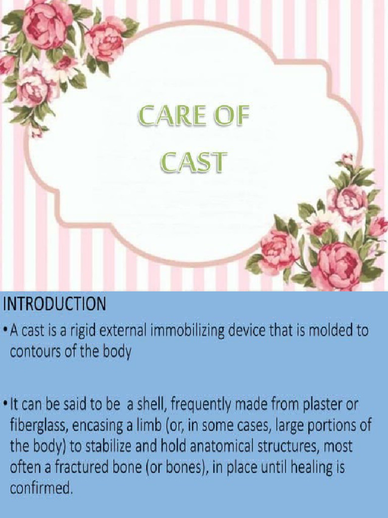 Care of Patients With Casts | PDF