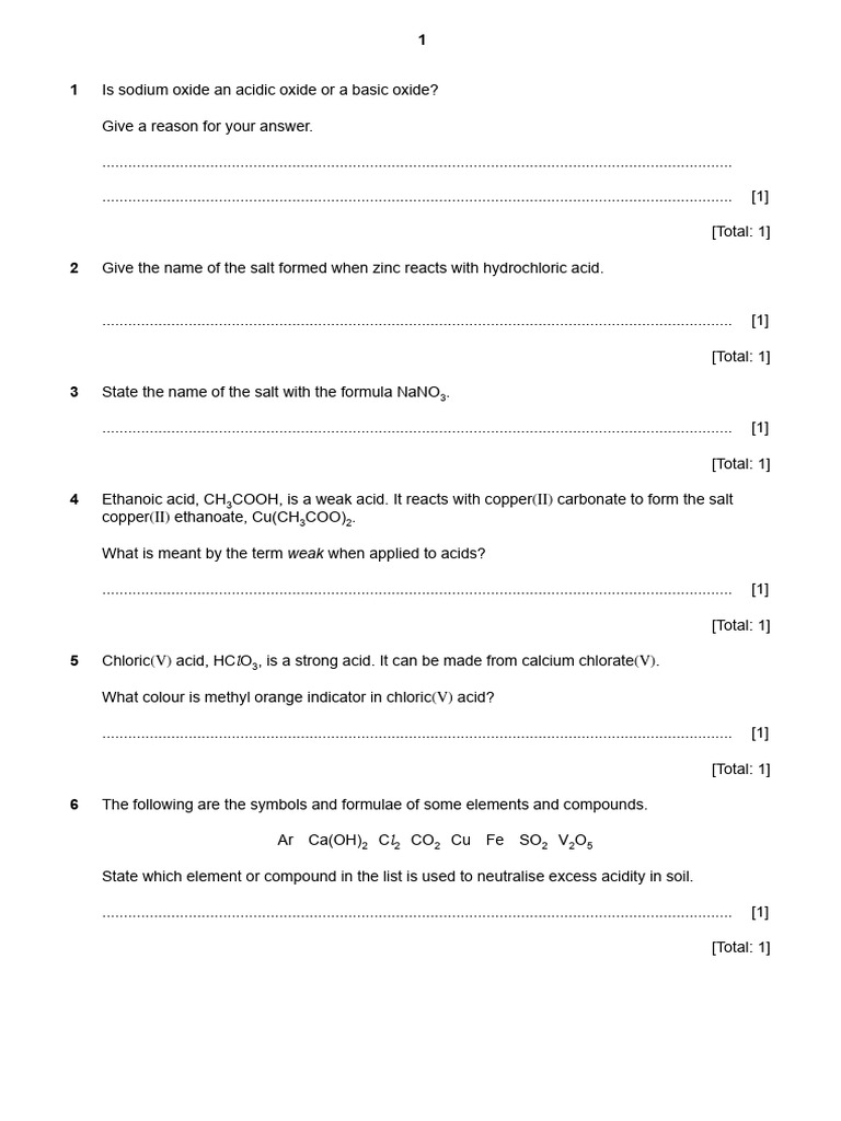 ACIDS & BASES worksheet | PDF | Acid | Hydroxide
