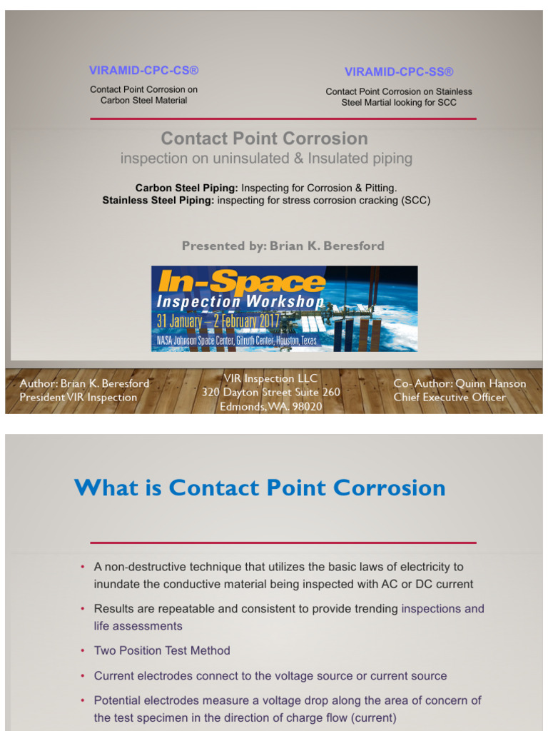 Contact Point Corrosionon Carbon Stainless SteelPipe | PDF | Corrosion ...