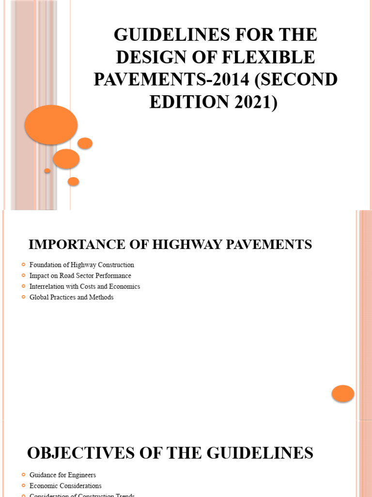 Guidelines For The Design of Flexible Pavements-2014 (Second EDITION ...