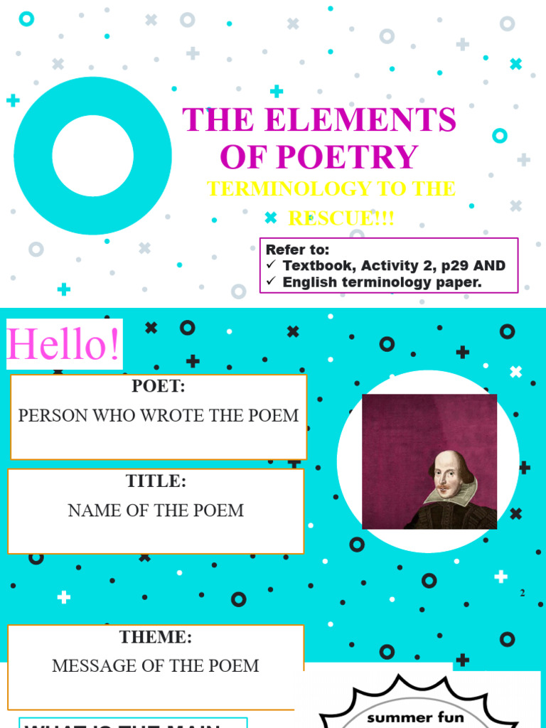 Elements of Poetry | PDF | Poetry | Poetics