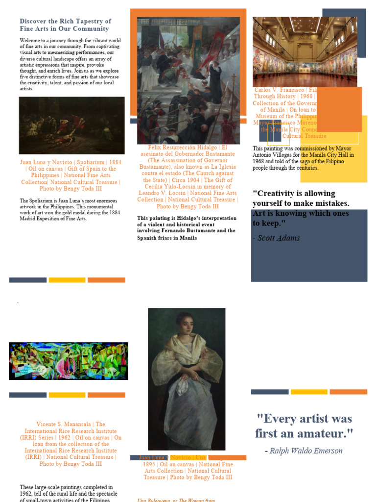 Discover the Rich Tapestry of Fine Arts in Our Community | PDF ...