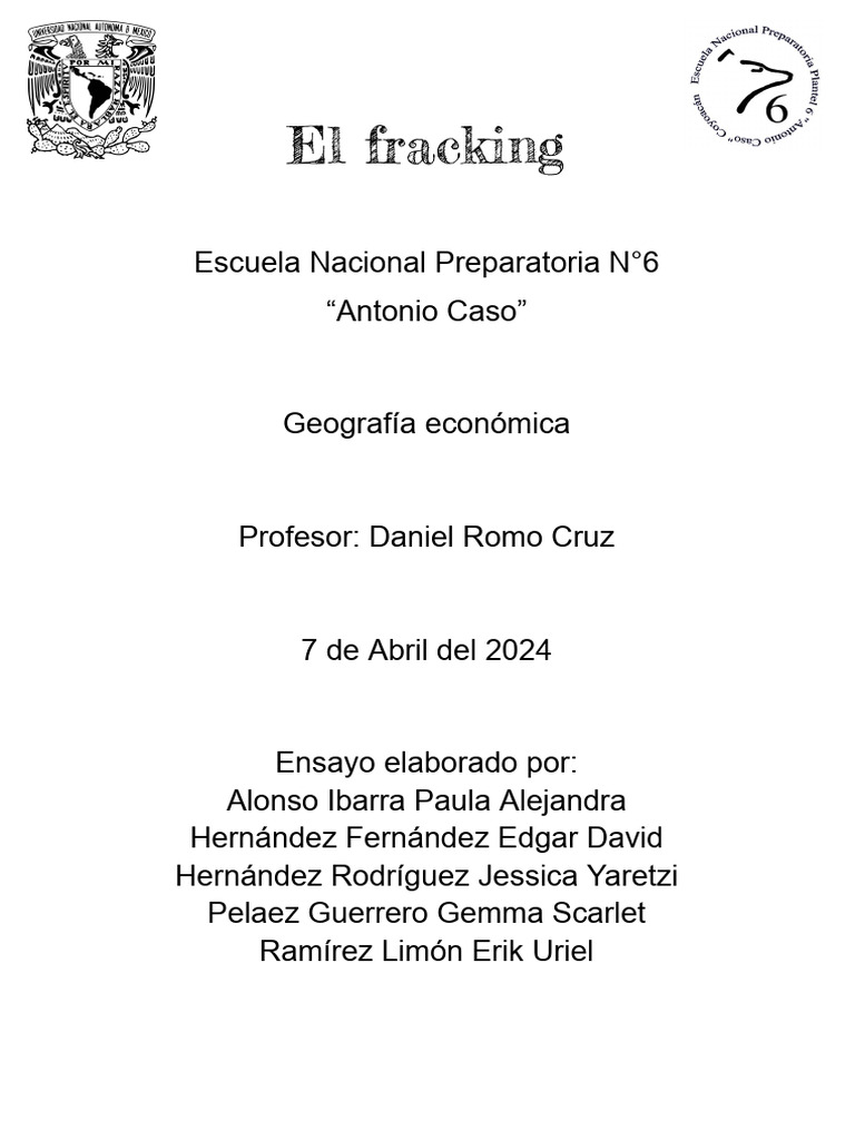 El Fracking 2 Guion | PDF | Gas de esquisto | Petróleo