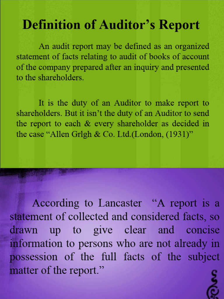 Audit Report | PDF | Auditor's Report | Audit