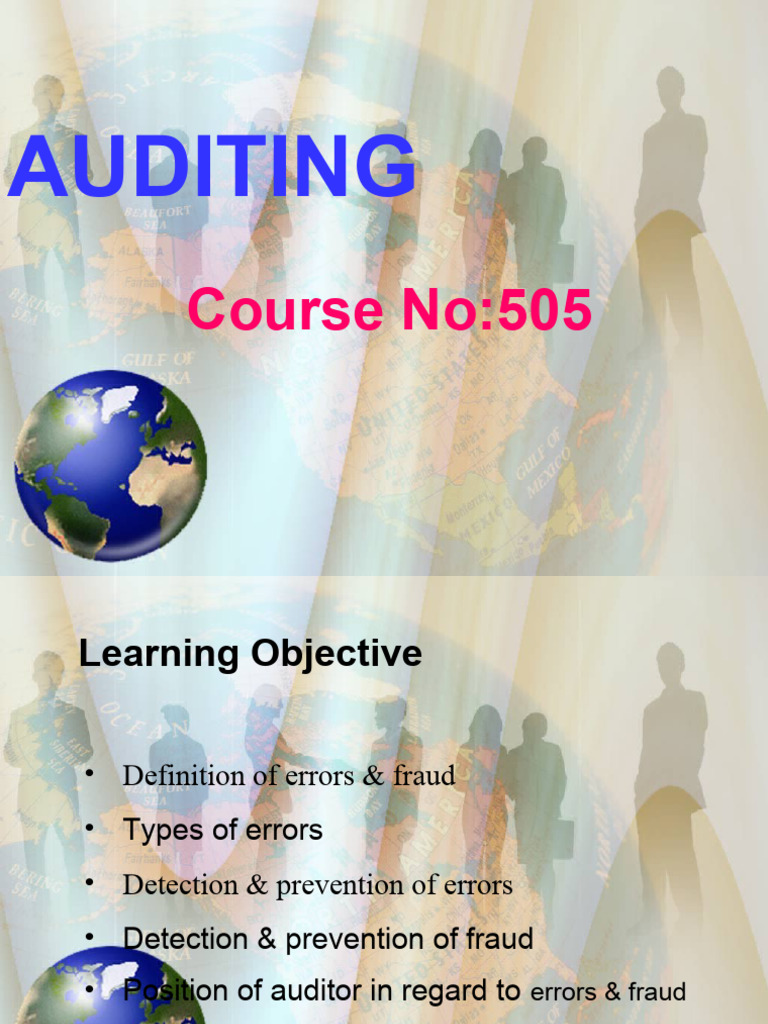 Errors and Fraud | PDF | Internal Control | Audit