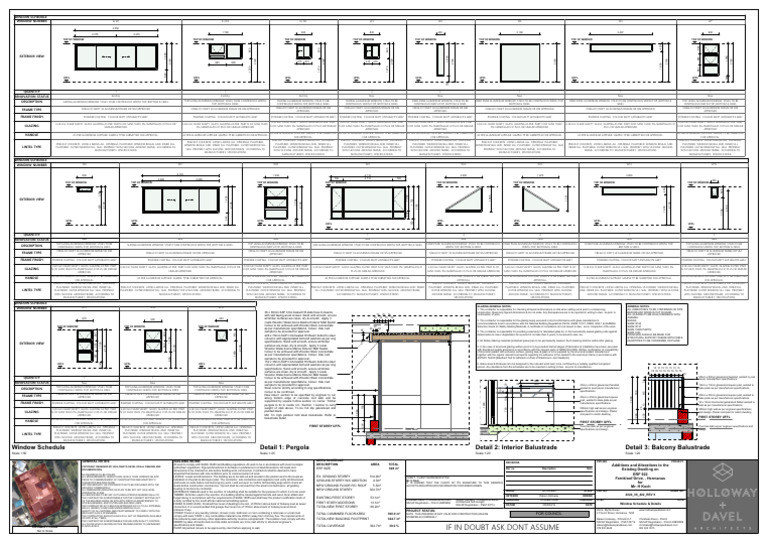 402 Window Schedule & Details | PDF | Window | Glass Art