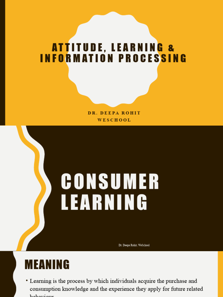 Learning Attitude | PDF | Attitude (Psychology) | Classical Conditioning