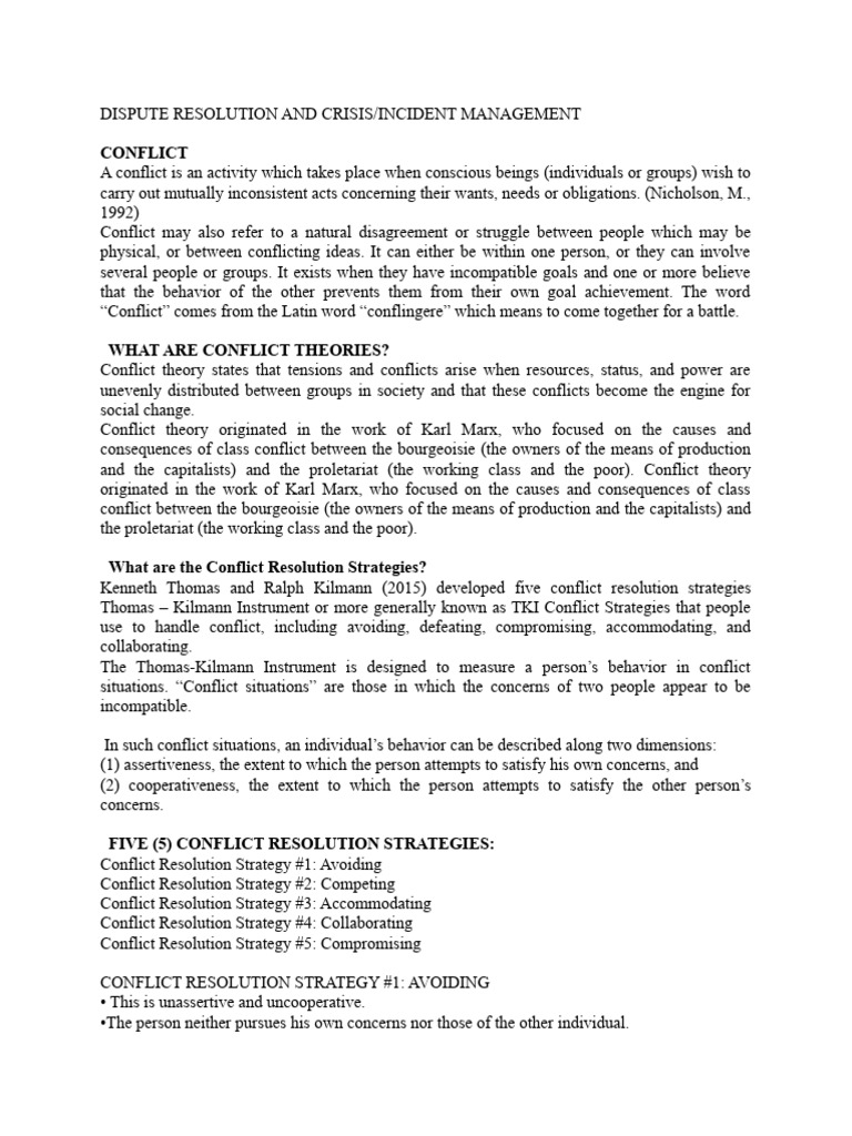 Crimsoc Dispute Resolution | PDF | Mediation | Alternative Dispute Resolution