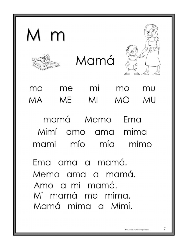 Refuerzo-Lectura-Consonante-M | PDF