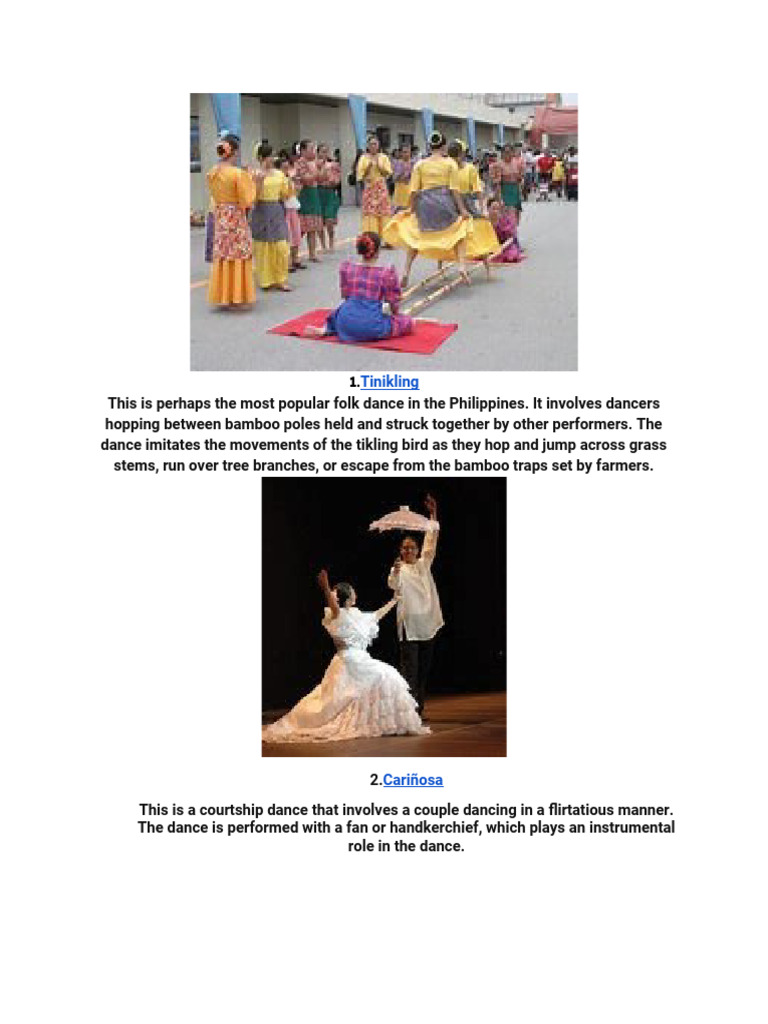 Different Types of Dance in The Philippines | PDF | Dances | Performing ...