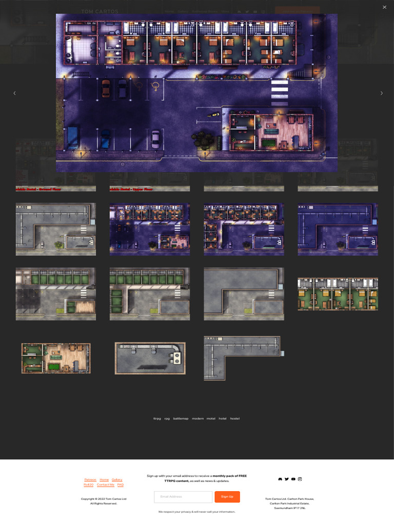 Modern TTRPG Battlemaps — Tom Cartos | PDF