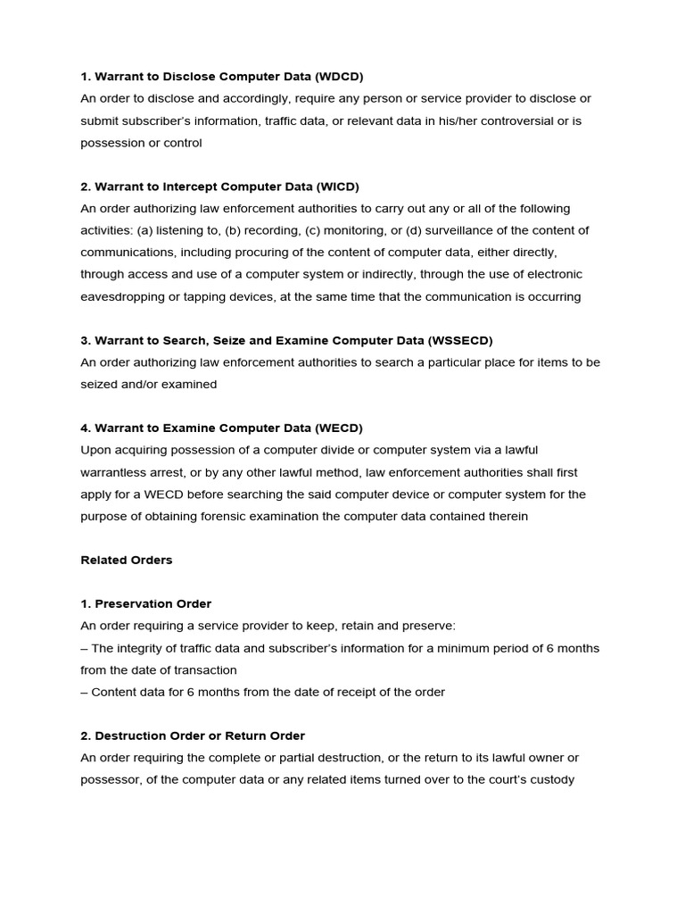 Cybercrime Warrant | PDF | Search Warrant | Cybercrime