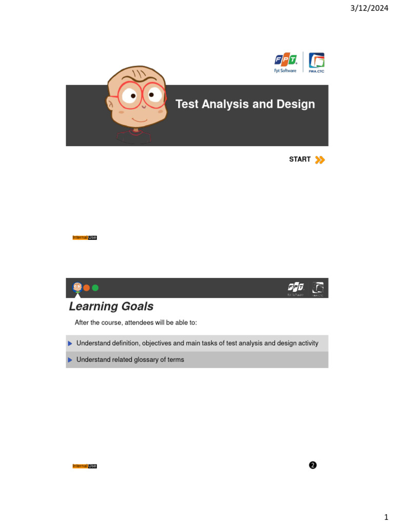 Bai2 - Test Analysis and Design - Slide - 0.2 | PDF | System ...