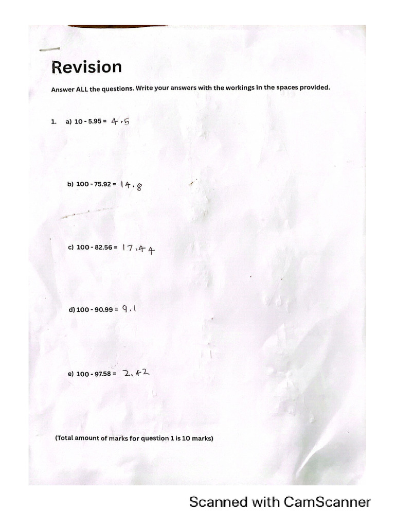 Workbook Maths 5 | PDF