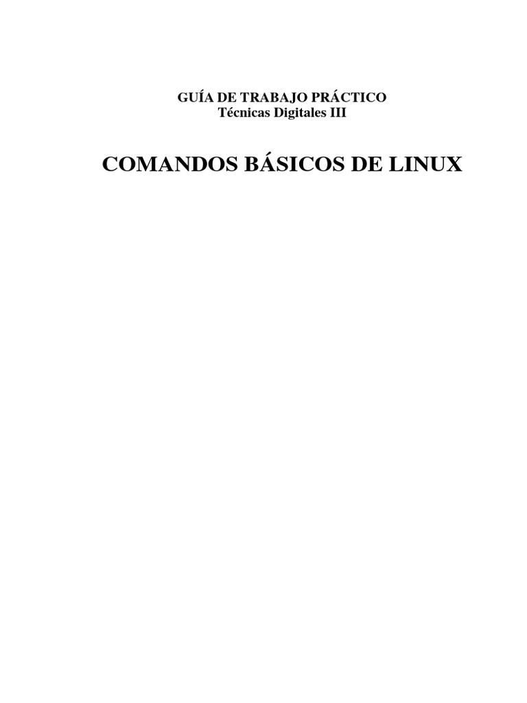 N° 2-Comandos Básicos de Linux | PDF | Archivo de computadora | Sudo