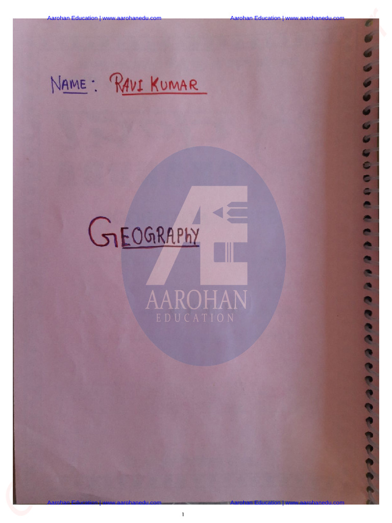 Geography Notes | PDF