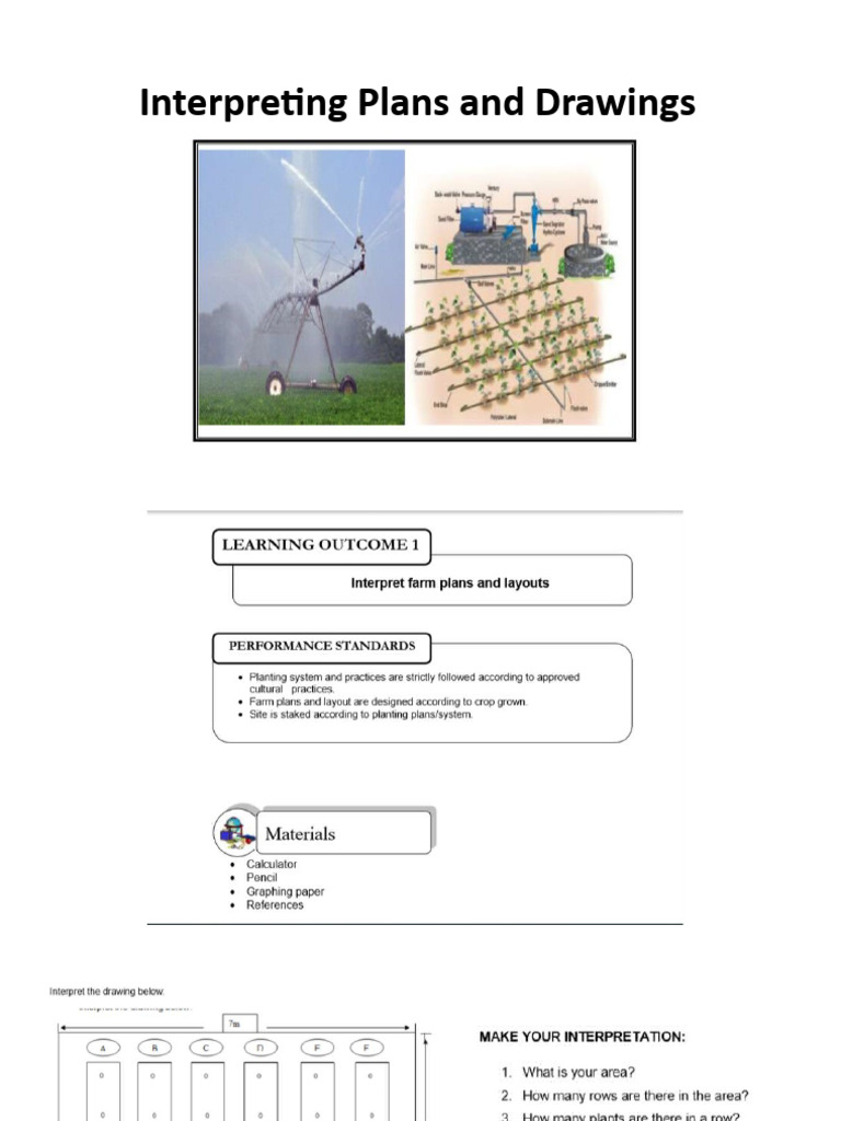Lesson 1 Interpreting Plans and Drawings 2nd Semester 2021 | PDF ...
