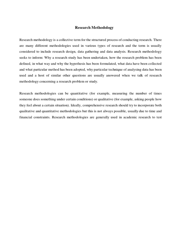 Research Methodology NOTES | Download Free PDF | Methodology ...