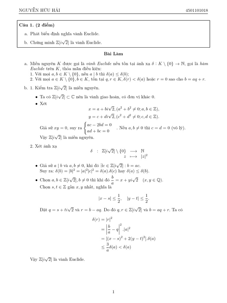 giải đề 18 19 | PDF