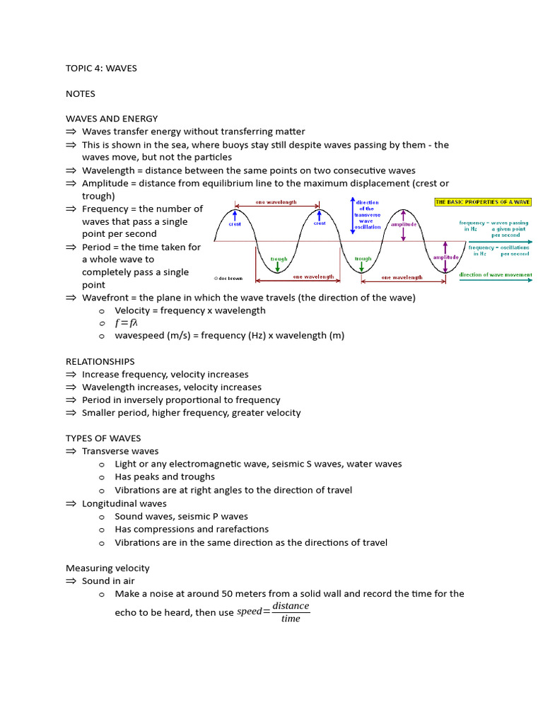 4 Waves | PDF | Waves | Reflection (Physics)
