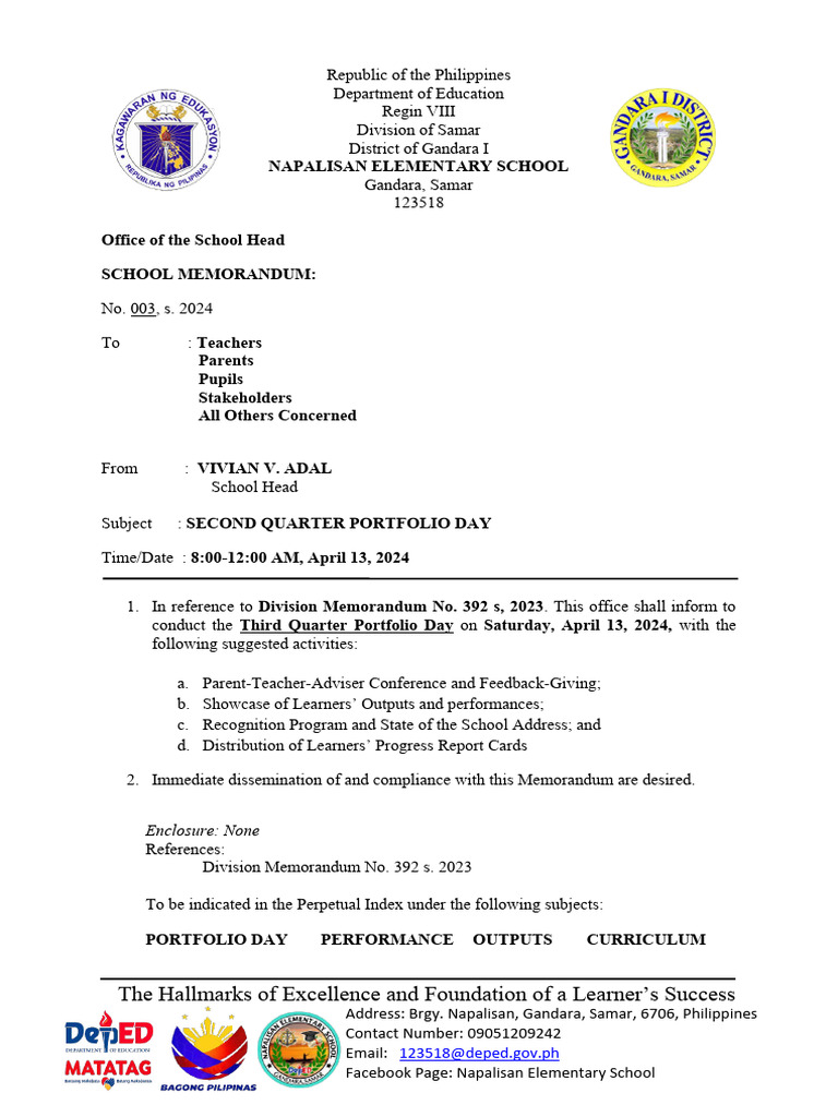 Second Quarter Portfolio Day Memo 2024 | PDF