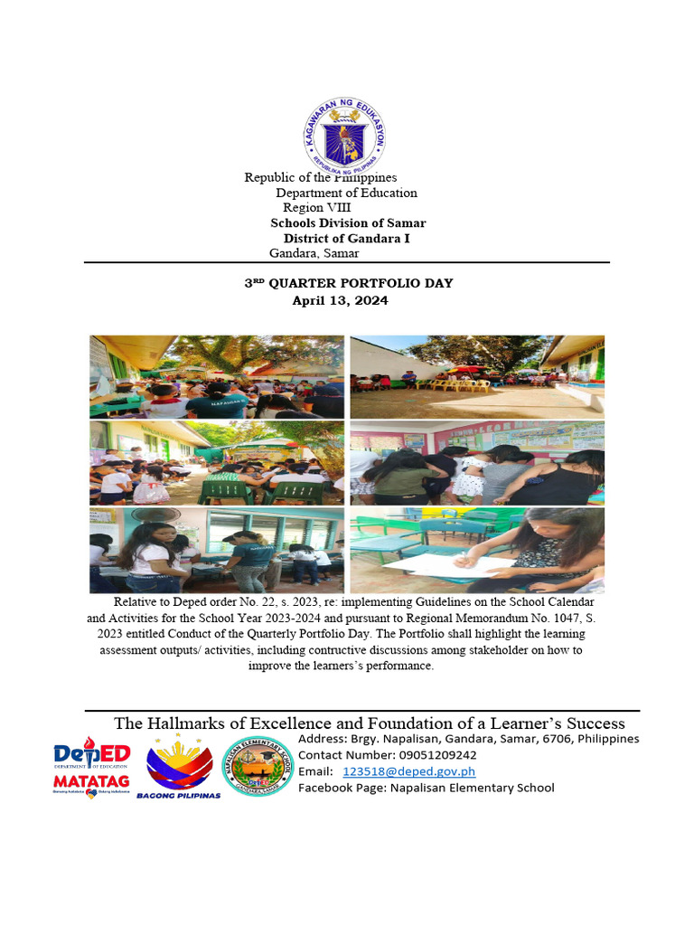 3rd Quarter Portfolio Day Event | PDF