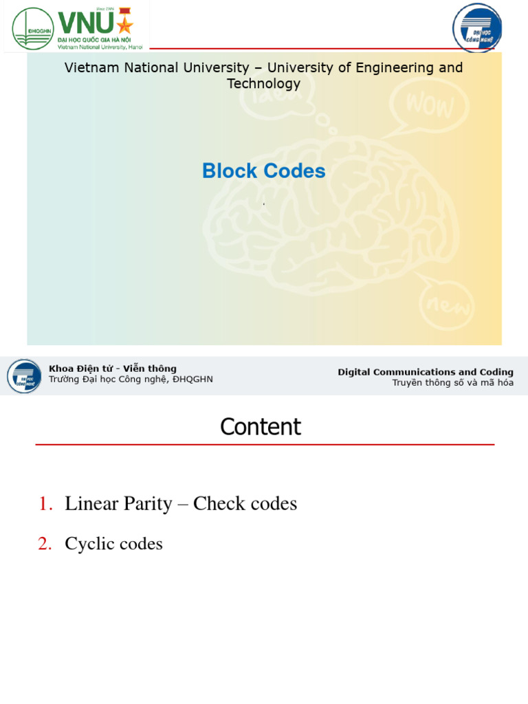 10.Block Codes_m | PDF