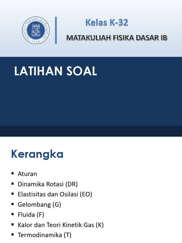 Kuliah 27 Latihan Soal 2 FIDAS IA 2023 - 2024 K32 Soal Ok | PDF | Olahraga & Rekreasi