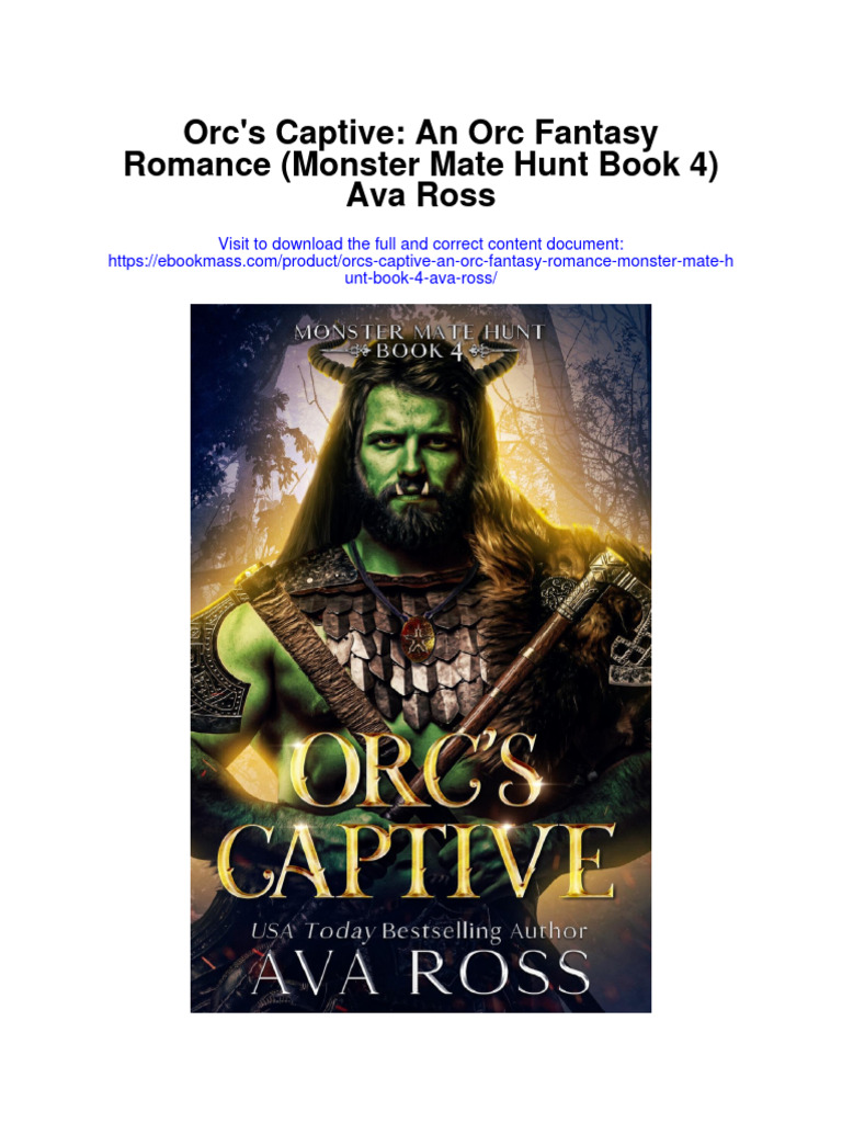 Orcs Captive An Orc Fantasy Romance Monster Mate Hunt Book 4 Ava Ross