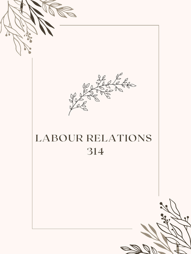Labour Relations in South Africa: A Historical Overview | PDF ...