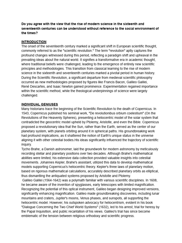Scientific Revolution | Download Free PDF | Galileo Galilei | Science