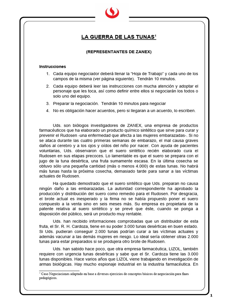 Caso Tunas Zanex Upc | PDF | Industria farmacéutica