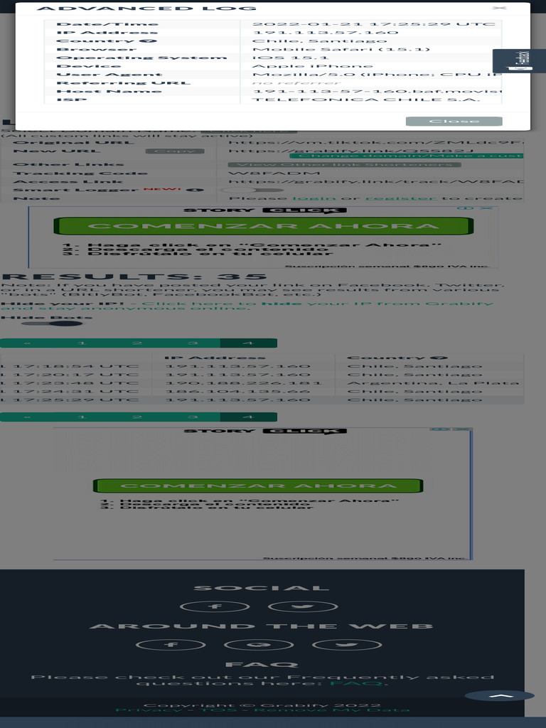 Tracking - Grabify IP Logger & URL Shortener 5 | PDF | Internet Privacy ...