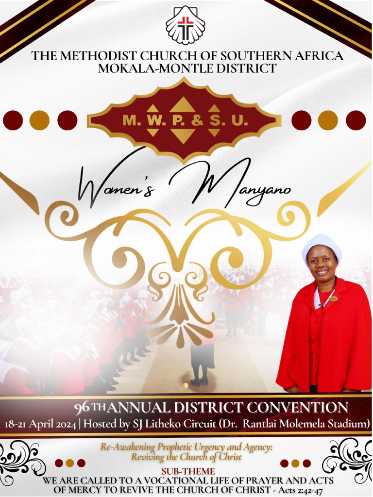 Women's Manyano District Convention Programme 2024 | PDF | Christian ...