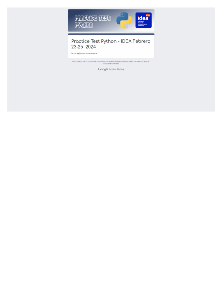 2024-02-24 Practice Test Python - Aplicación | PDF