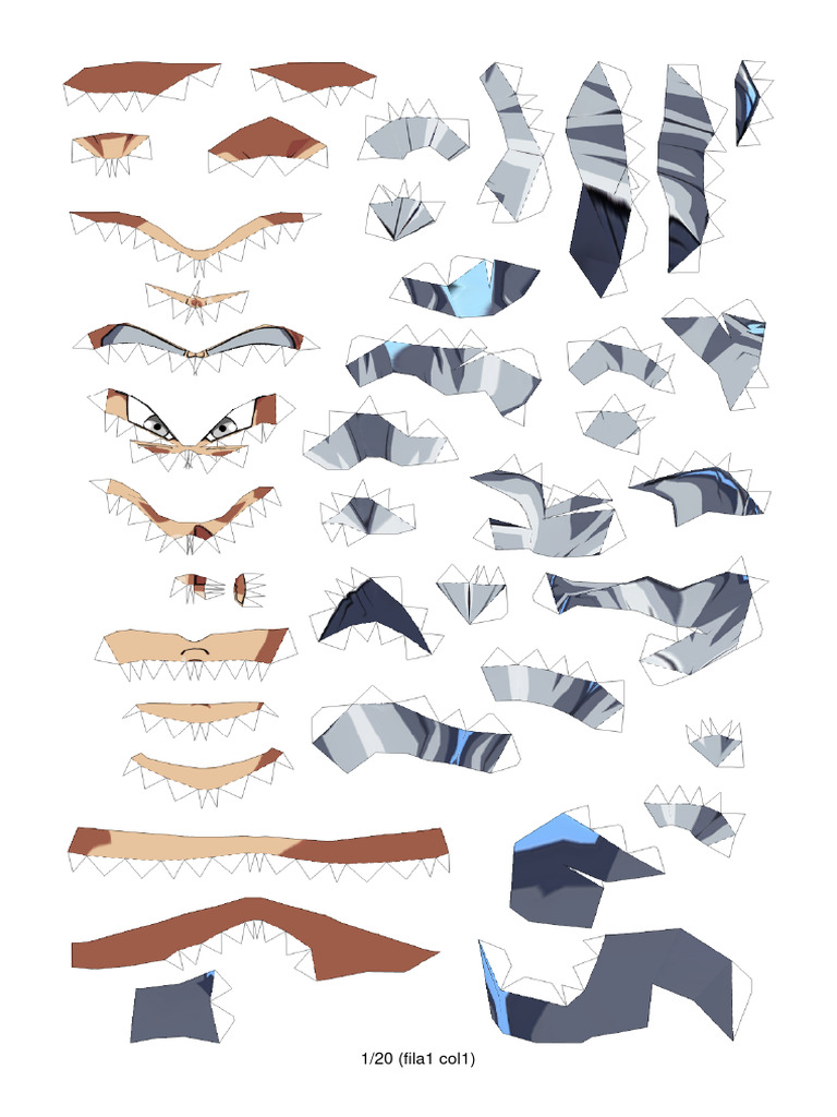 Papercraft Goku Ultra Instinct LIN | PDF