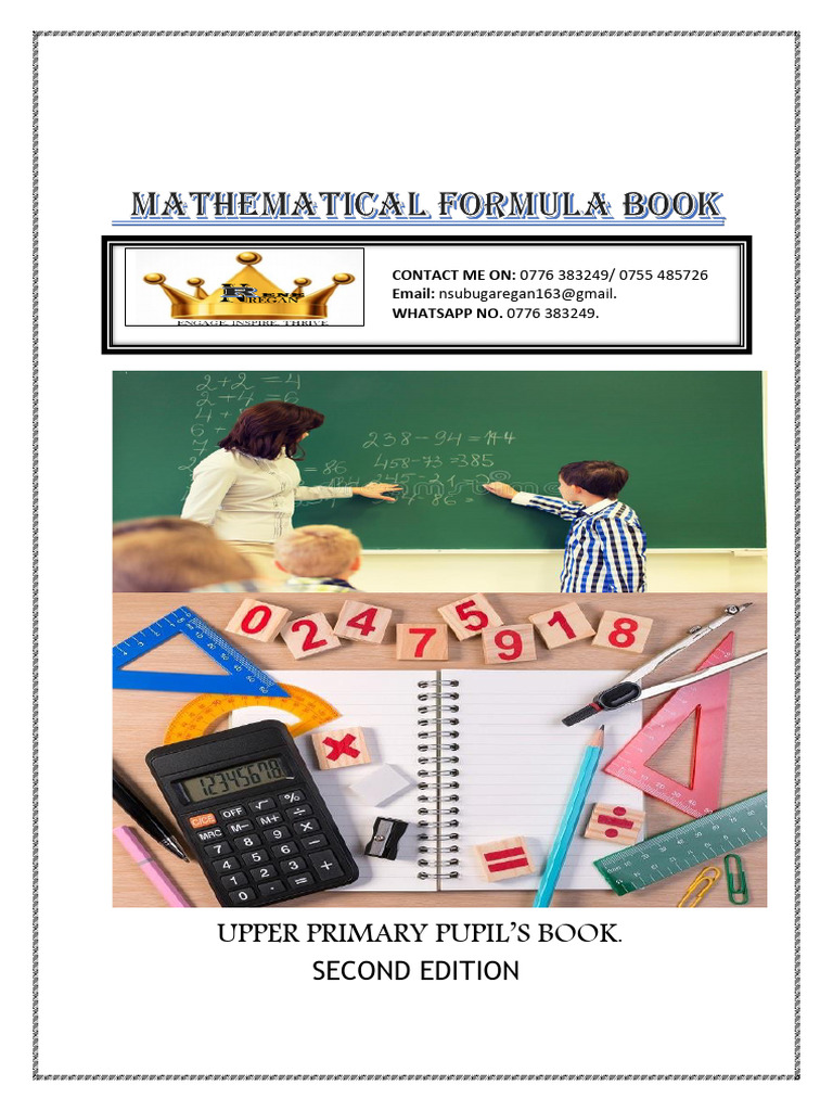 Mathematical Formula Pdf Pdf Area Litre