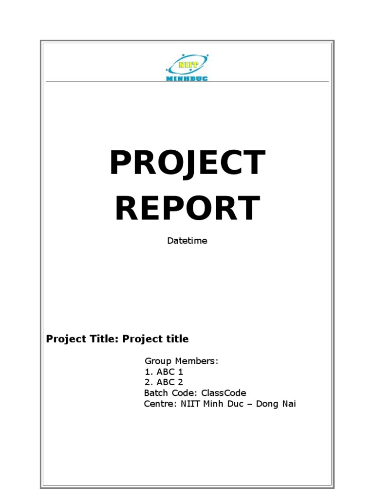 Project: Project Title: Project Title | PDF