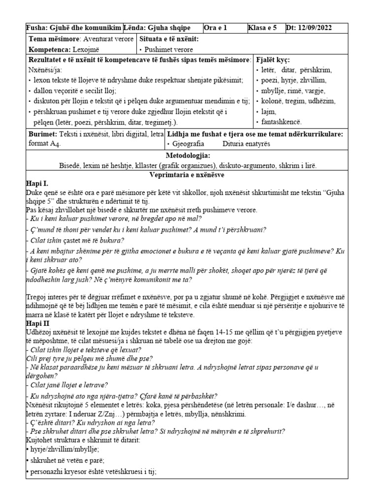 Ditari 12 Shtator 2022 | PDF