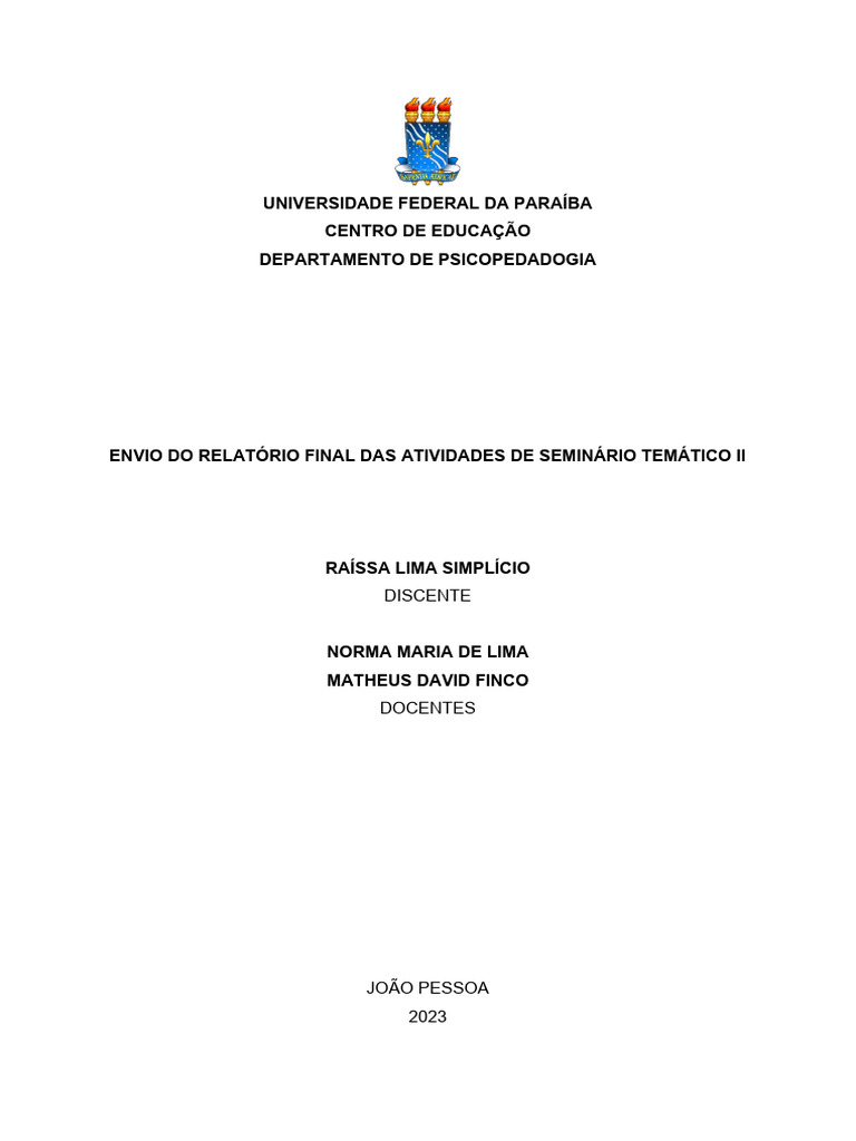 Modelo Atividade | PDF