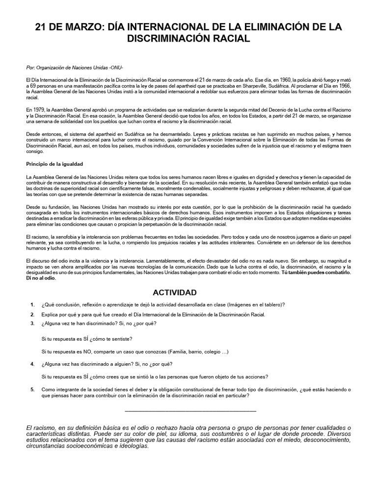 Economía Periodo 2 | PDF | Racismo | Discriminación y relaciones raciales